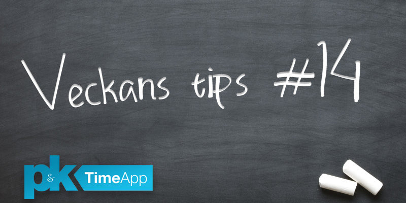 Redovisa för hela veckan - Veckans tips #14 - TimeApp