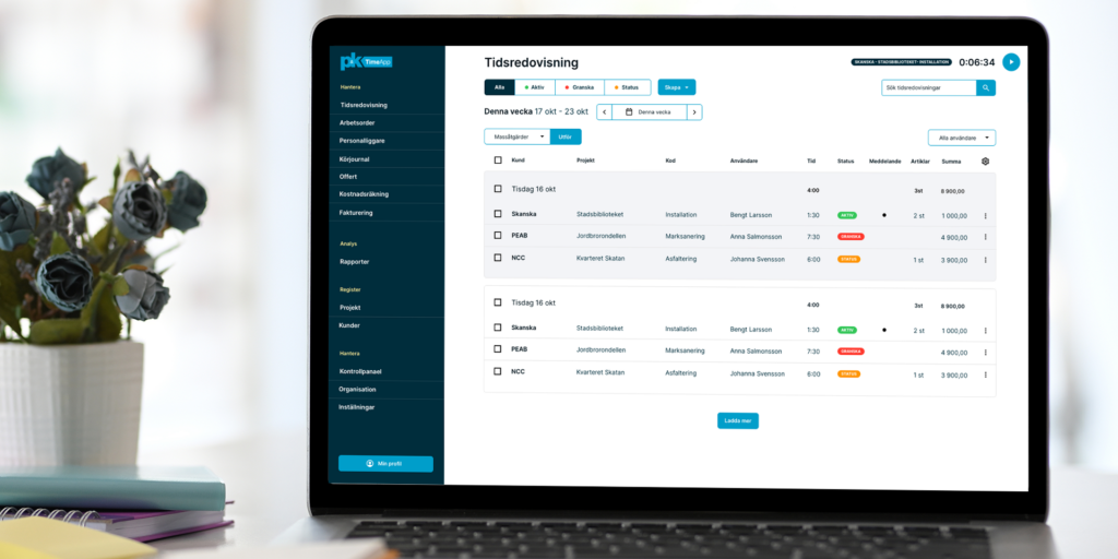Just nu – TimeApp In Progress - TimeApp