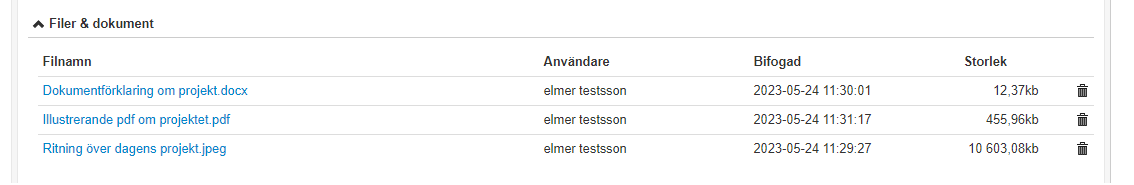 Veckans tips - bifoga relaterade filer - TimeApp