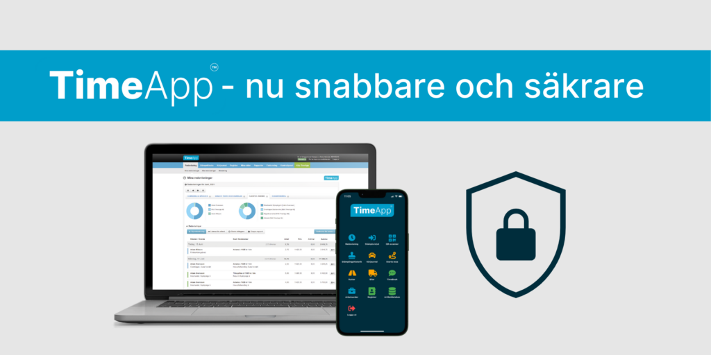 TimeApp - nu snabbare och säkrare - TimeApp