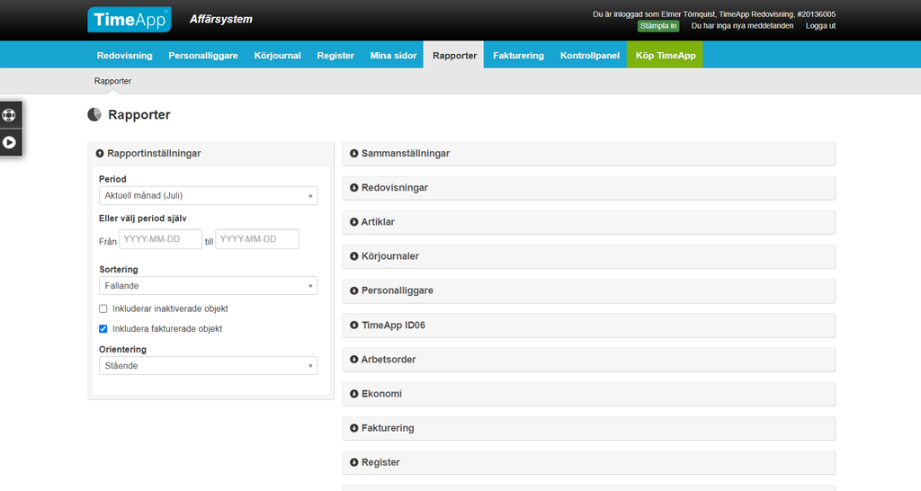 Full kontroll från tidrapport till fakturering | TimeApp